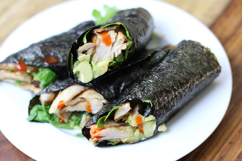 Chicken Avocado Nori Wrap-full | Fat-Burning Man